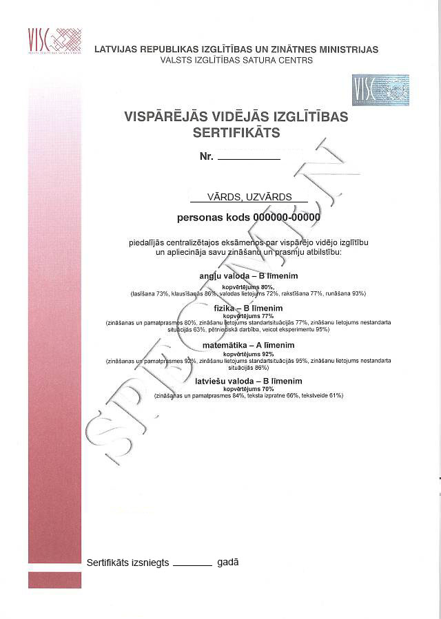 Izglītību apliecinošie dokumenti | Rīgas 1. vidusskola — tālmācības ...